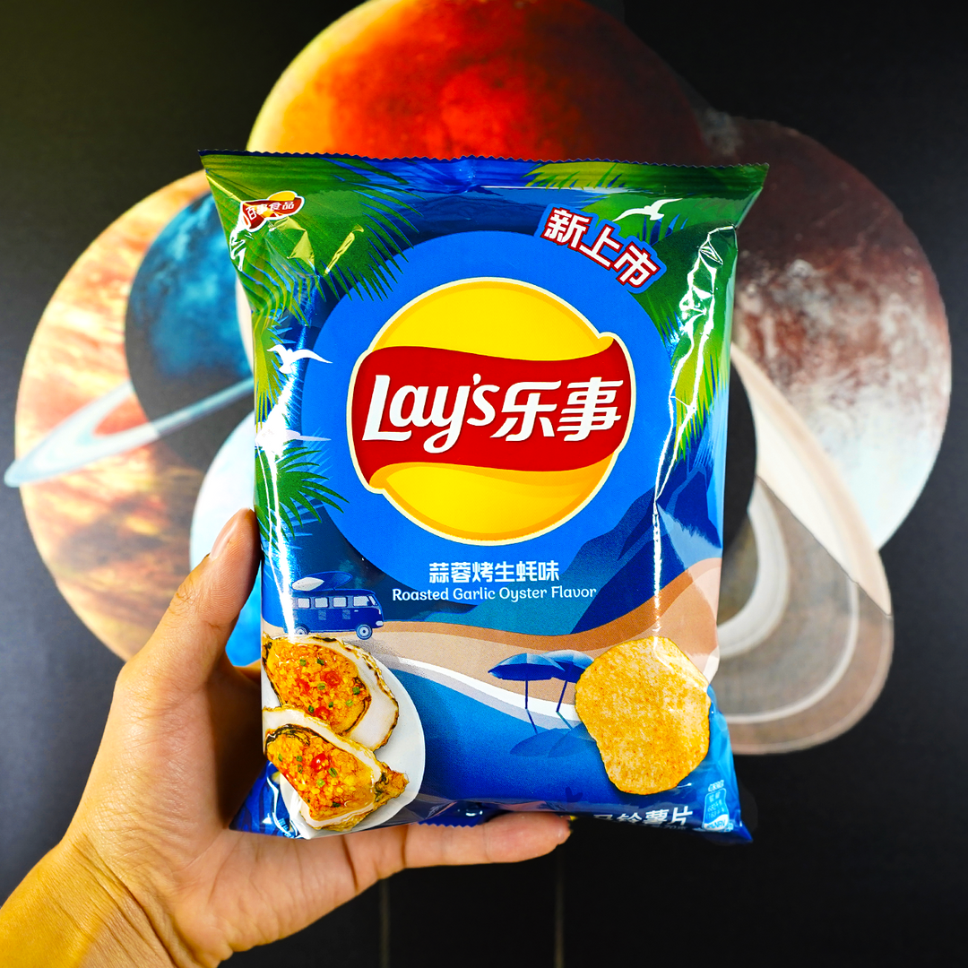 Lays Roasted Garlic Oyster | Exotic World Snacks